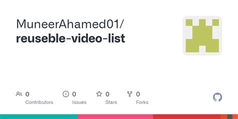 Github Muneerahamed01reuseble Video List