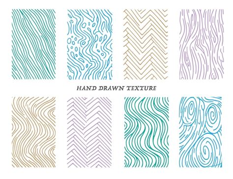 Premium Vector Collection Of Hand Drawn Textures