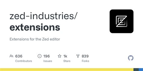 Github Zed Industriesextensions Extensions For The Zed Editor
