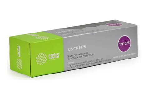 Лазерный картридж Cactus CS-TN1075 (TN-1075) черный для принтеров ...