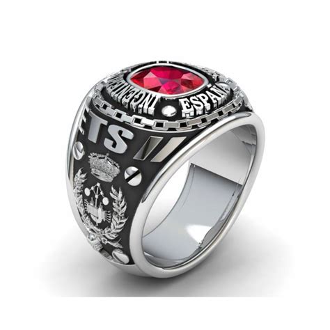 Solid Silver Industrial Engineer Class Ring Pepe Dry