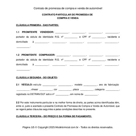 Modelo De Contrato De Compra E Venda De Carro My Xxx Hot Girl
