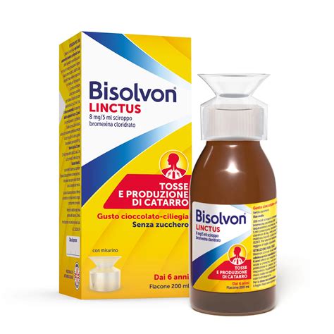 Bisolvon Linctus Sciroppo Flacone 200 Ml 8 Mg5 Ml