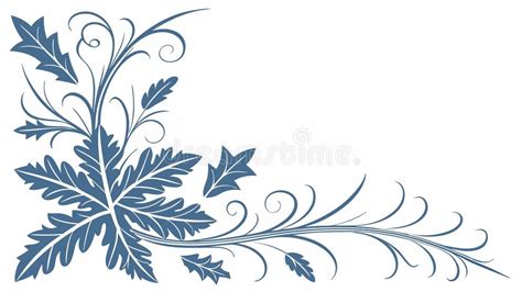 Floral Corner Design Decorative Element Botanical Art And Frame Vector Design Generative Ai