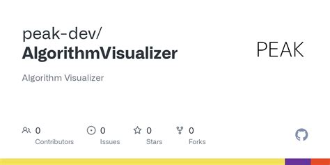 github peak dev algorithmvisualizer algorithm visualizer
