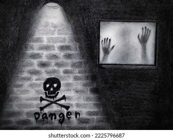 Scary Background Drawing