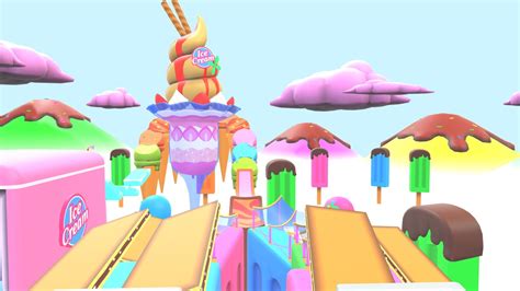 Mario Kart 8 Deluxe Sky High Sundae Download Free 3d Model By Noah