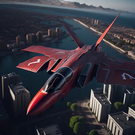 Premium Ai Image Photo War Plane With Modern Design Flying Over The
