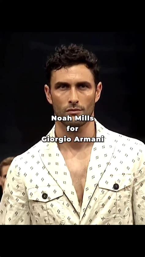Noah Mills Shines On The Giorgio Armani Runway Tiktok