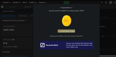 Anurag Kalra On Linkedin Geeksforgeeks Problemsolving Techjourney