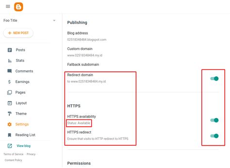 Custom Domain Blogspot