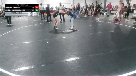 170 Lbs Cons Semi Sariah Franco Central Florida Wrestling Vs Kyrra