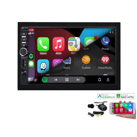 Central Multimidia Mp5 2 Din Com Apple Carplay Android Auto Universal Faz A Boa