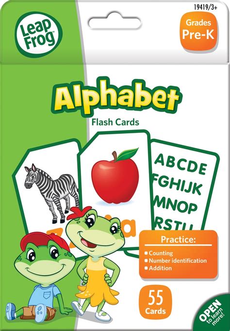 Leapfrog ® Alphabet Flash Cards For Preschool And Kindergarten