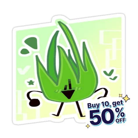 Bfb Grassy Sticker For Sale By Boyceidem Stickers Sketch Book