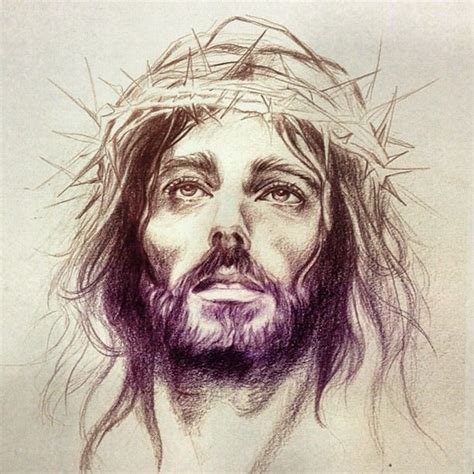Jesus Christ Face Drawing At Explore Collection Of