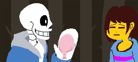 Undertale Sans And Frisk Pixelart By Chichi3002 On Deviantart