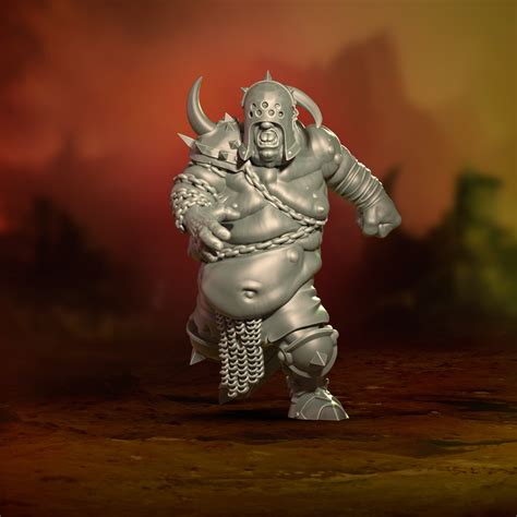 3d Printable Bloater 2 By Punga Miniatures