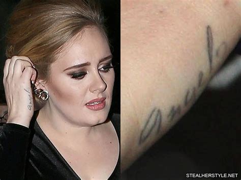 Adeles 5 Tattoos And Meanings Steal Her Style