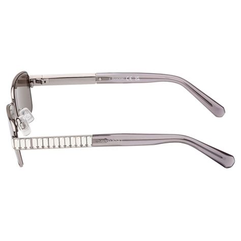 Swarovski Swarovski Rectangular Sunglasses Silver Sunglasses