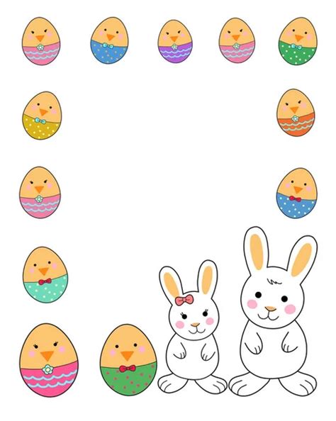 8065398 Easter Corner Border Stock Illustrations Depositphotos