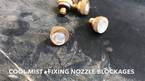 Cleaning The Misting Nozzles Diy Youtube