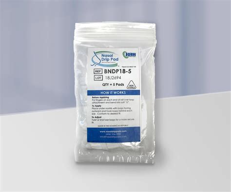 Nasal Drip Pads A Better Solution To Nasal Dressings