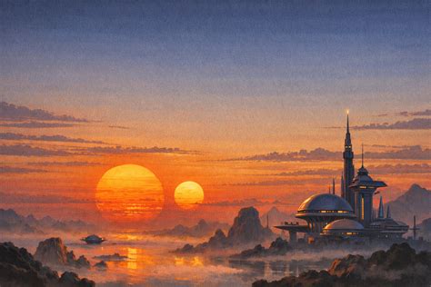 Binary Star System Sunset By Pjgo25 On Deviantart