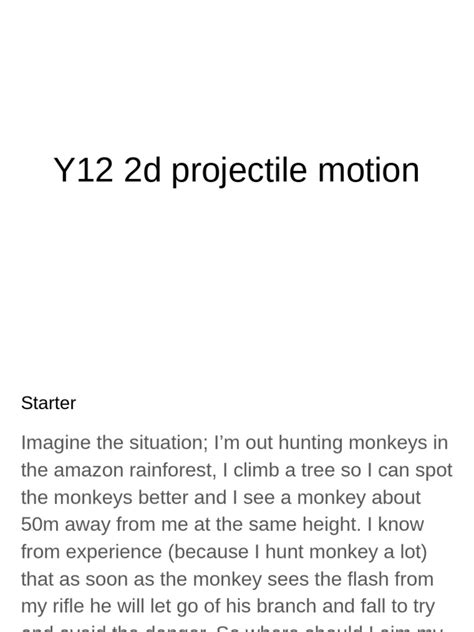 G11 2d Projectile Motion Pdf