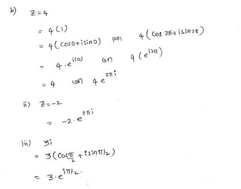 Answered A Use Euler S Formula To Show That Bartleby