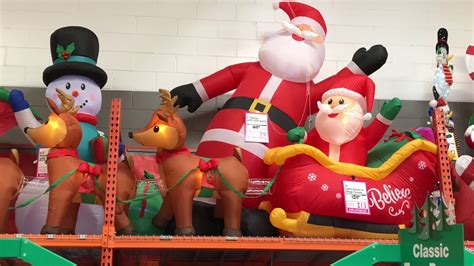 Christmas Inflatables At Home Depot Youtube