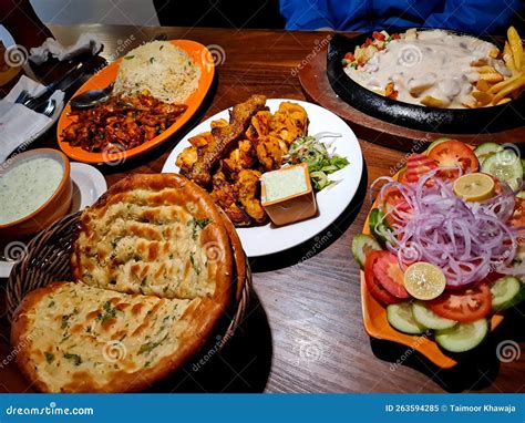 Pakistani Desi Food Bbq Spicy Cuisine Fried Rice Stock Image Image Of