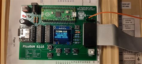 Picoram 6116 Sram Emulator And Sd Card Interface