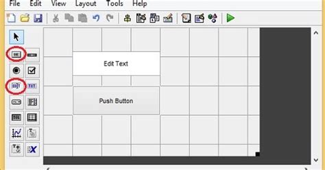 s a k edit text static text dan push button gui matlab