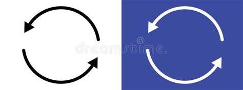 refresh button icon ideal for website and application design stock