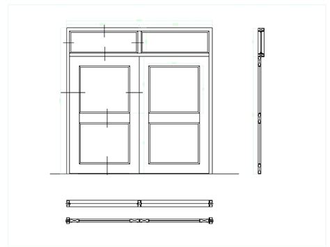 Classic Door Elevation Dwg 453 Kb Cad Library