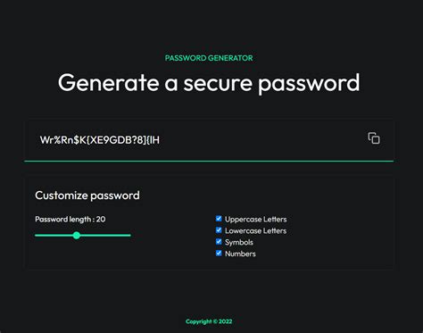 Password Generator In Javascript