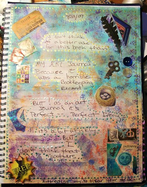 Art Journal Pages 001 First Page Of Art Journal Made From… Flickr