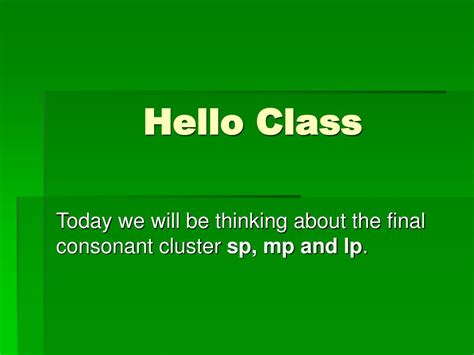 Ppt Hello Class Powerpoint Presentation Free Download Id1292791 Ppt Hello Class Powerpoint Presentation Free Download Id1292791