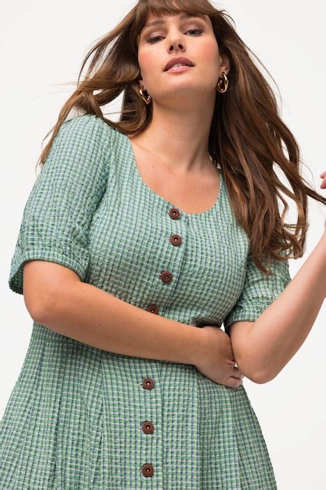 Seersucker Button Front Gingham Maxi Dress More Dresses Dresses