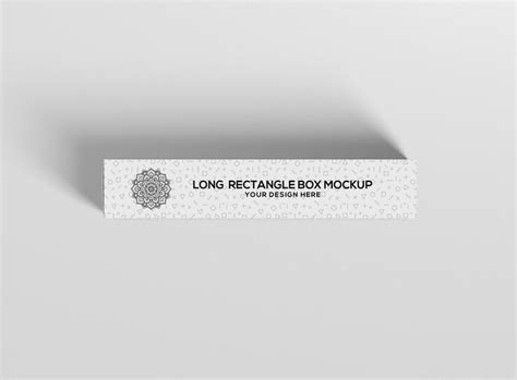 Premium Psd Long Rectangle Packaging Box Mockup