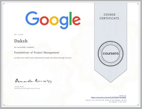 Projectmanagement Certificationachievement Continuouslearning