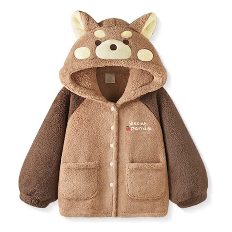 Plush Red Panda Pajamas For Women Cute Red Panda Pjs For Winter