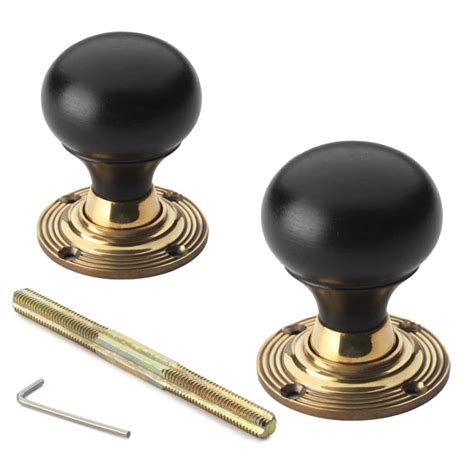 Pewter Cast Iron Davenport Rim Lock Ebonised Aged Brass Wood Bun Door