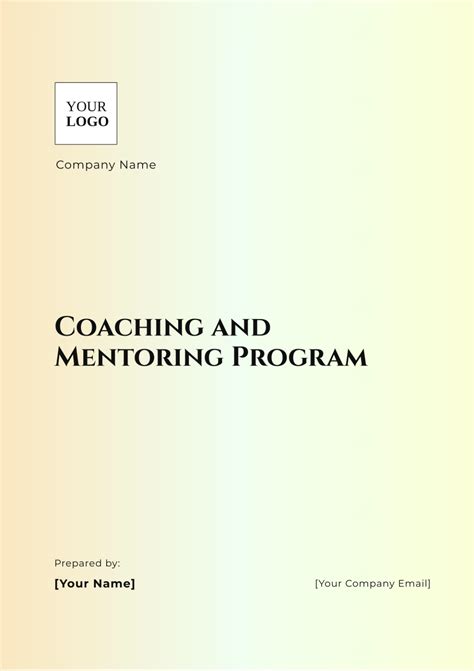Free Mentorship Program Structure Template To Edit Online