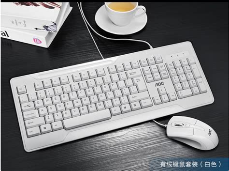 For Aoc Wired Keyboard And Mouse Set Km110 Game Office Home Usb Desktop
