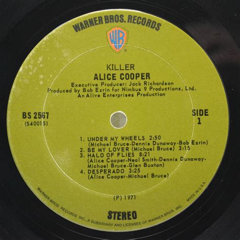 Alice Cooper Killer Usa 6980 ₽ купить виниловую пластинку с