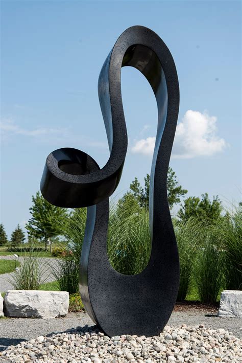 Jeremy Guy Signature No 5 Large Smooth Black Granite Outdoor