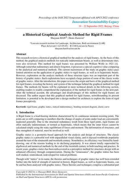 Pdf A Historical Graphical Analysis Method For Rigid Frames