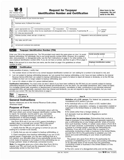 Printable Form W 9 Free Printable Forms